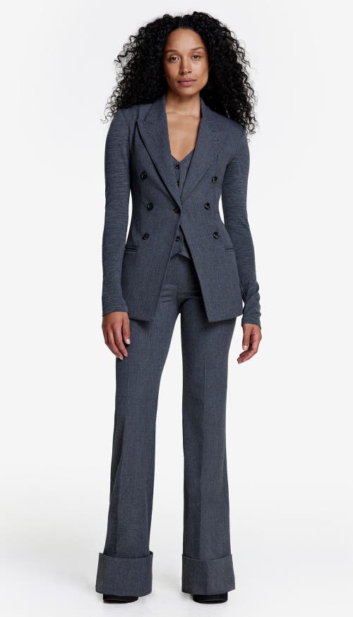 SMYTHE Smythe Double Breasted Blazer with Jersey Sleeves